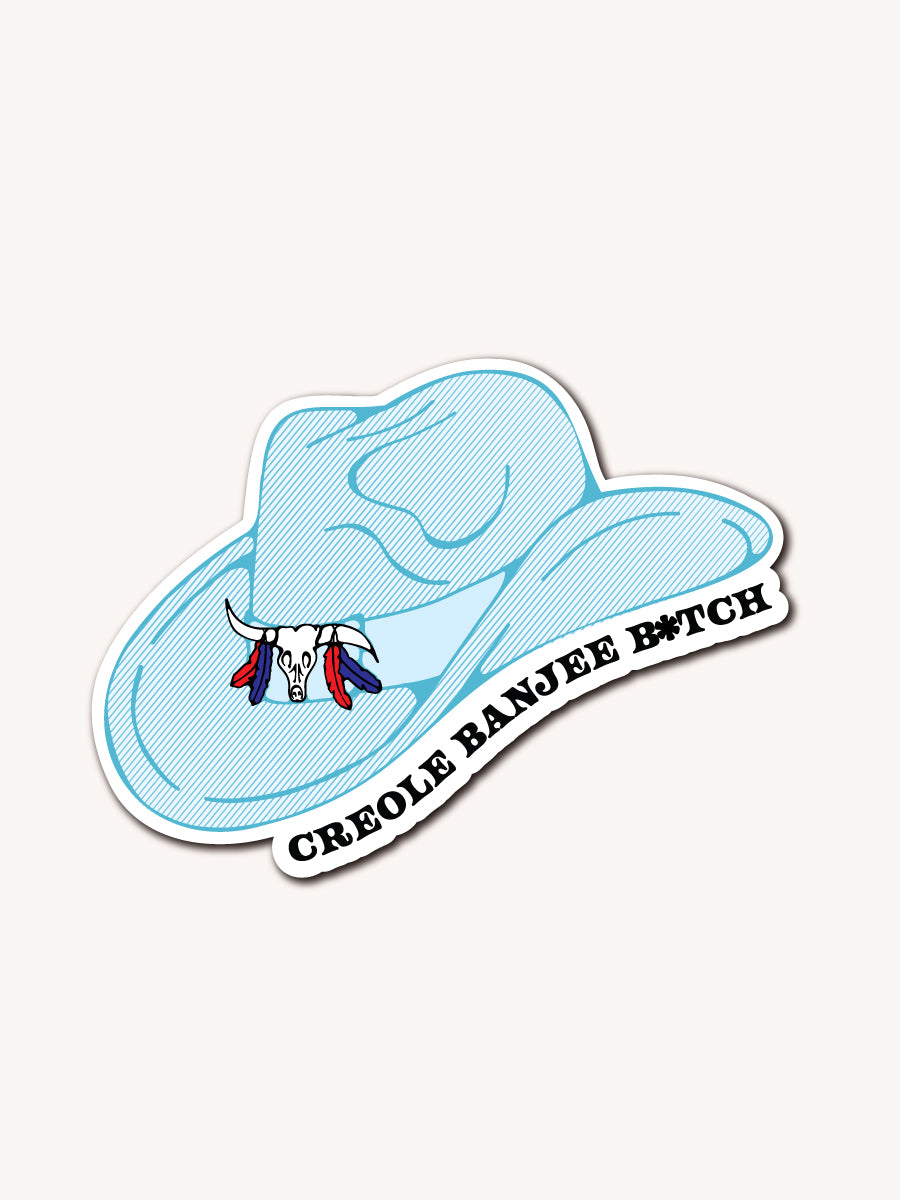 Creole Banjo B Sticker – She Illustrates
