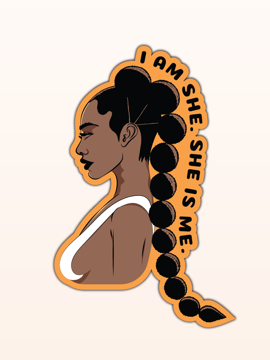 I AM SHE Sticker – She Illustrates